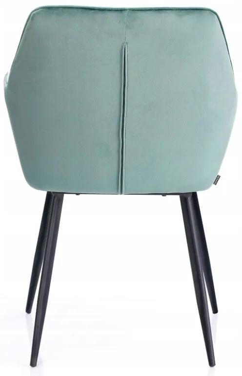 Prošívaná židle 60x43x89cm, různé barvy Barva: tmavě zelená