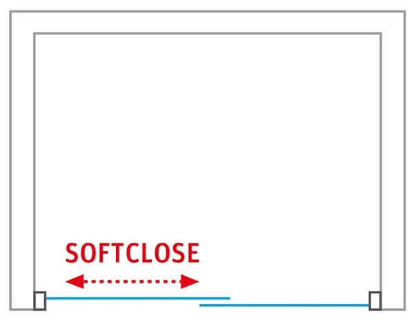 MI DWL / MI DWR 2050 mm 1085–1110 Transparent O 1100 Černý elox Levé dveře MI DWL 110205 NPE