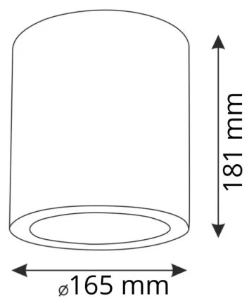 Bodové svítidlo JUPITER 1xE27/20W/230V pr. 16,5 cm bílá