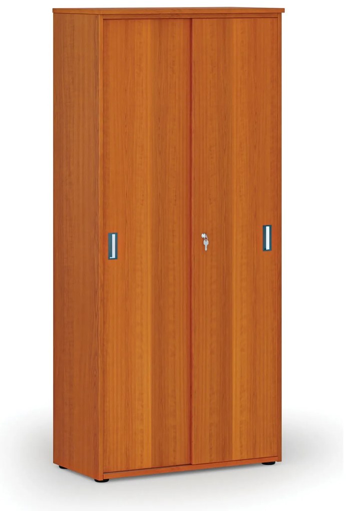 Skříň se zasouvacími dveřmi PRIMO WOOD, 800 x 420 x 1781 mm, třešeň