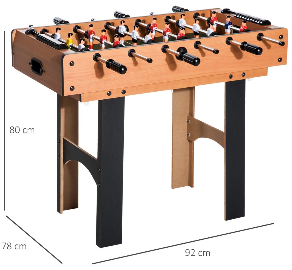 HOMCOM multiherní stůl 4 v 1 Multigame stolní fotbal stolní hokej stolní tenis kulečník multifunkční herní stůl 87x43x73cm pro zábavu