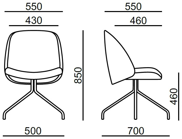 RIM - Otočná židle WINX WX 881.03