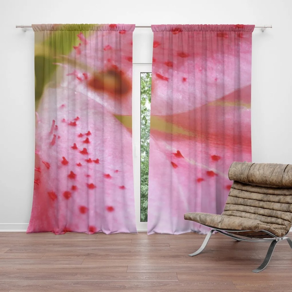 Sablio Závěs Květ lilie: 2ks 140x250cm