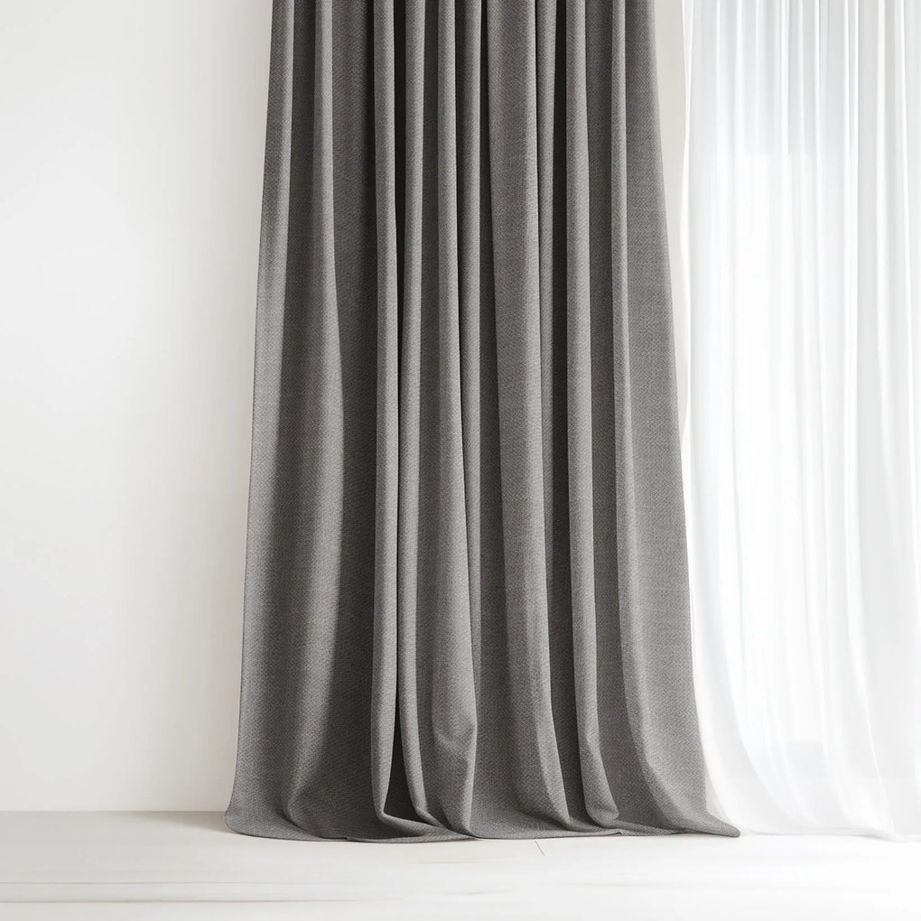Goldea dekorační závěs peru - šedý 240x135 cm