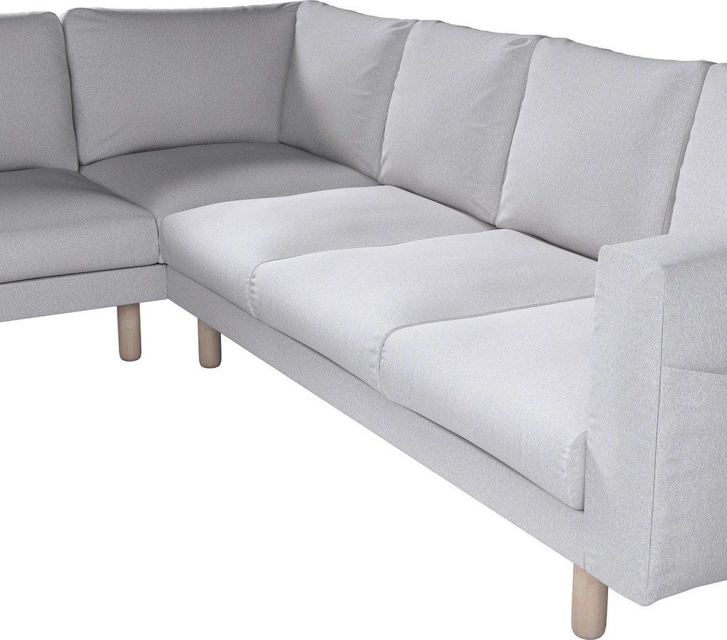 Potah na pohovku IKEA Norsborg rohová 5-místná barva šedá látka pletený vzor