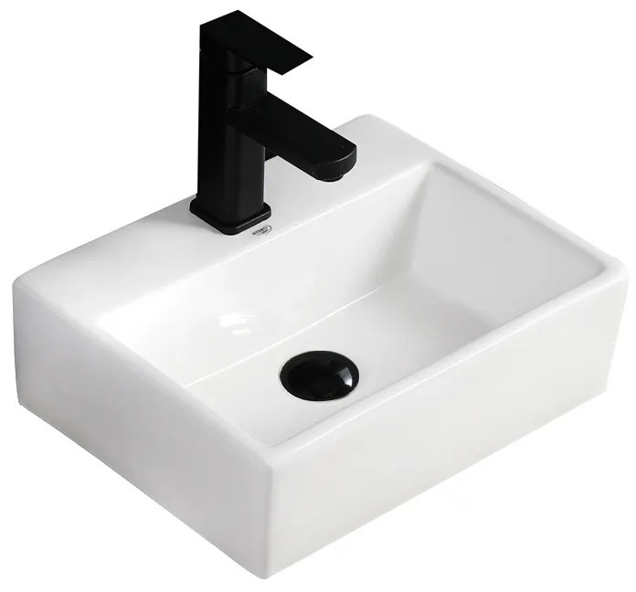 BPS-koupelny Keramické umyvadlo na desku HYD-VA-WH-400 40x30 cm, bílé