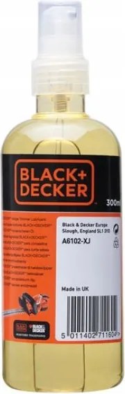 olej v rozprašovači 300 ml pro mazání nůžek Black+Decker [A6102-XJ]