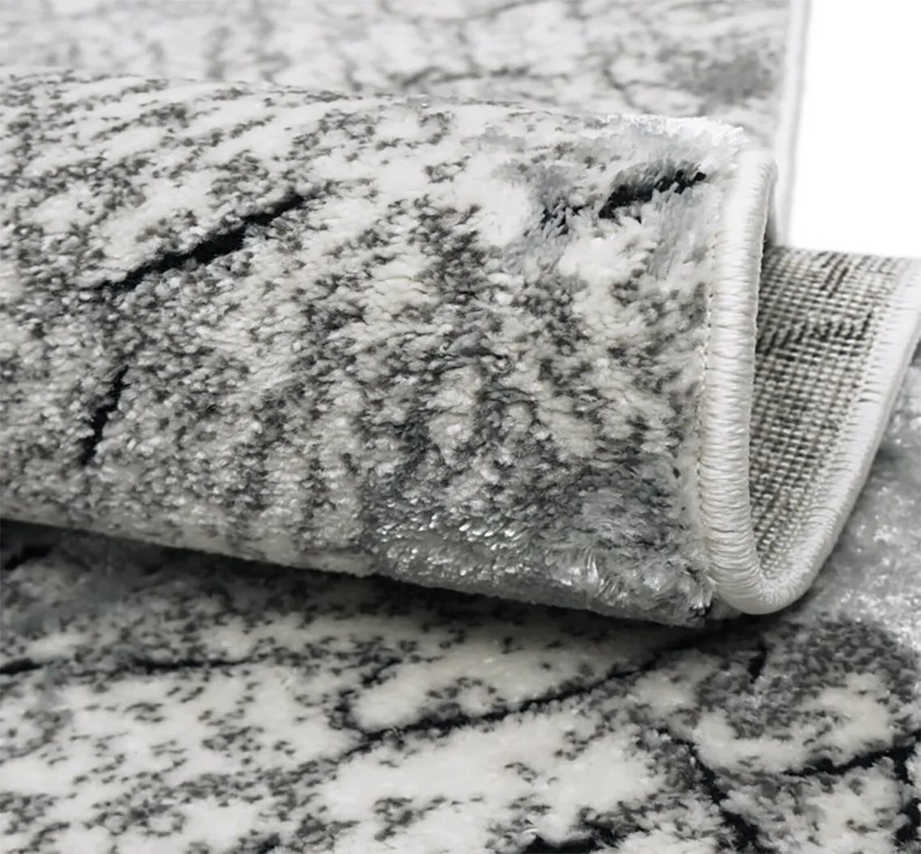 BE Koberec Miami Plus MIAMI PLUS 0300 GREY - šedý obdélníkový Rozměr: 40x60 cm