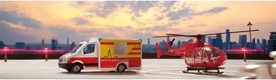 SIKU Super - Ambulance a vrtulník, set