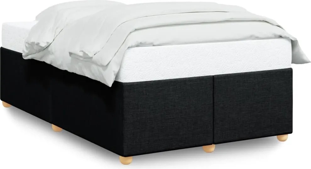 Rám postele bez matrace černý 120 x 200 cm textil 3284724
