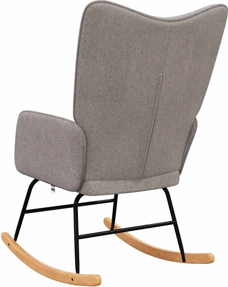 Houpací křeslo taupe textil 328016