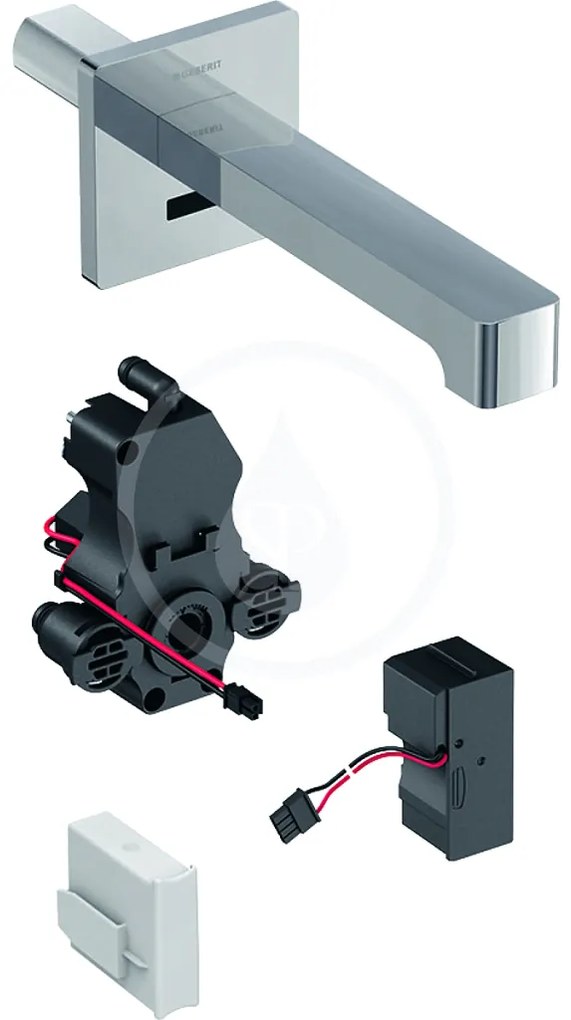 GEBERIT - Brenta Elektronická umyvadlová baterie Brenta pod omítku, se směšovačem, délka 170 mm, síťové napájení, chrom 116.272.21.1