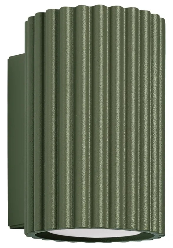 Sollux Lighting Nástěnné svítidlo KARBON 10 olivově zelené