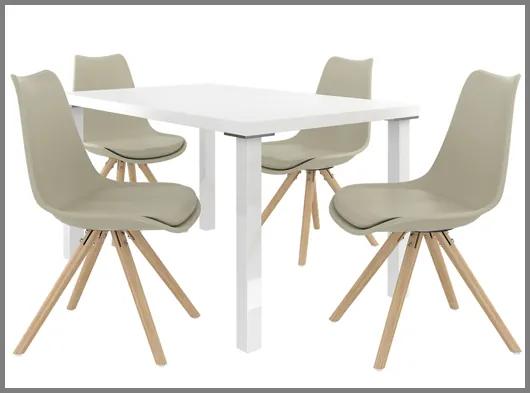 AMARI stůl + 4 židle khaki