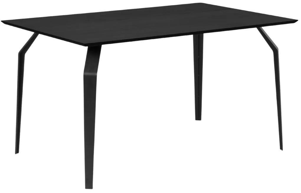 OnaDnes -20% Černý dubový jídelní stůl MICADONI SONO 120 x 80 cm