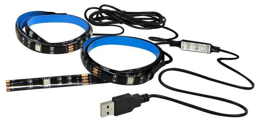 Polux Sada 2x LED RGB Pásek LED-RGB/4,8W/USB TV režim SA0825