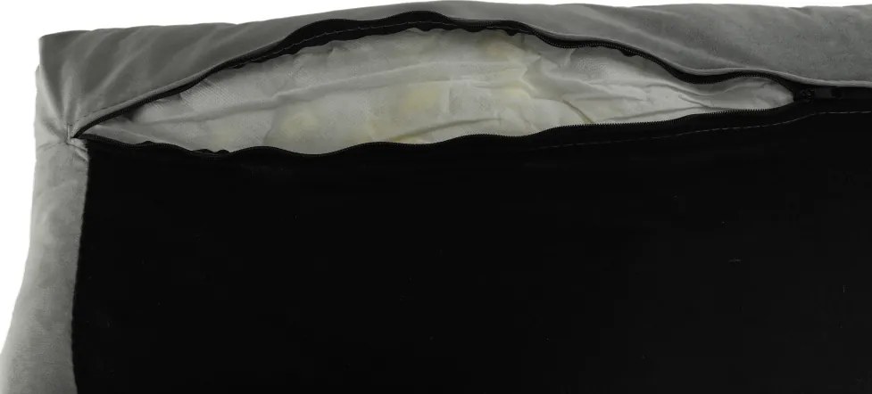Rozkladacia pohovka, světlosivý zamat / buk, KAPRERA NEW