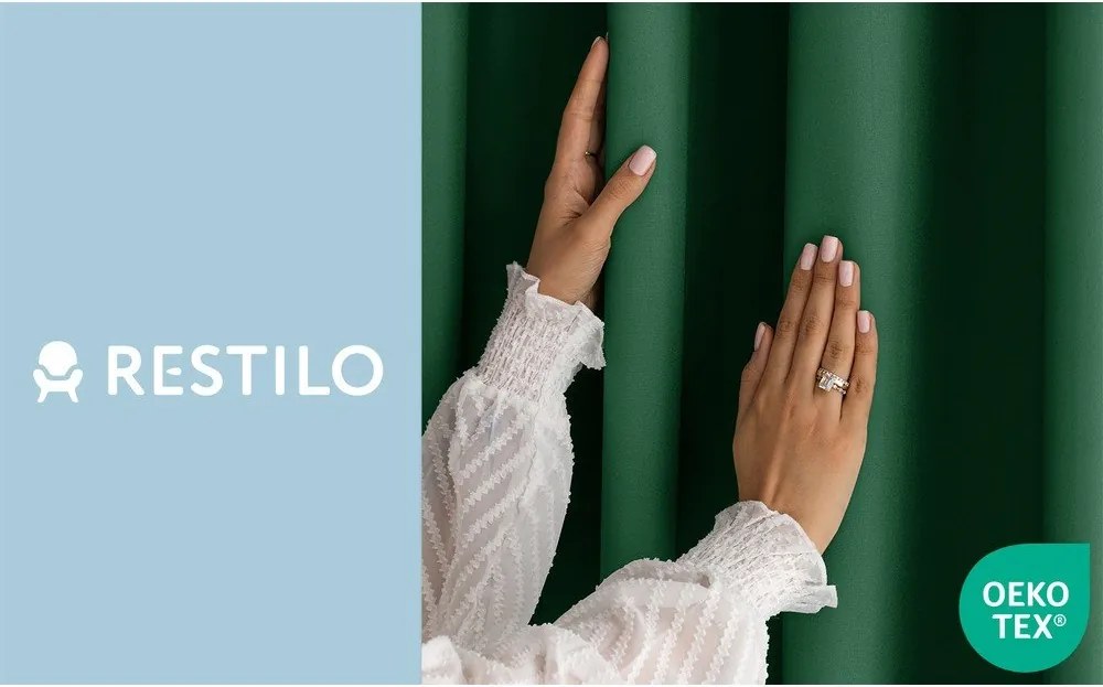 Tmavě zelený dimout závěs 200x250 cm Carli – Restilo