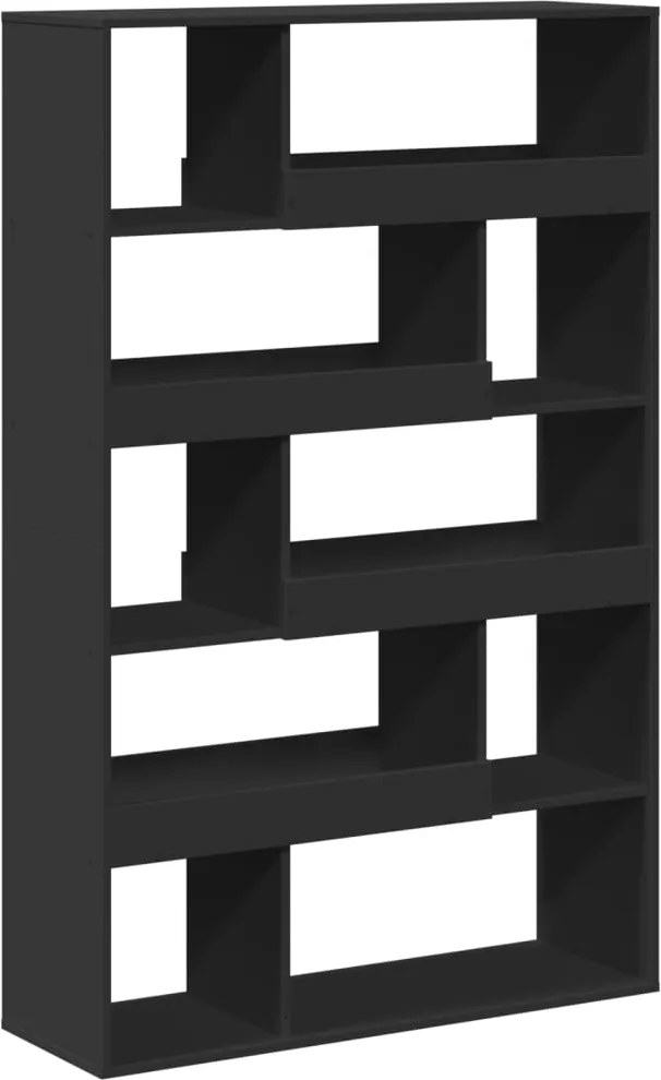 Knihovna černá 100 x 33 x 156,5 cm kompozitní dřevo 3309340