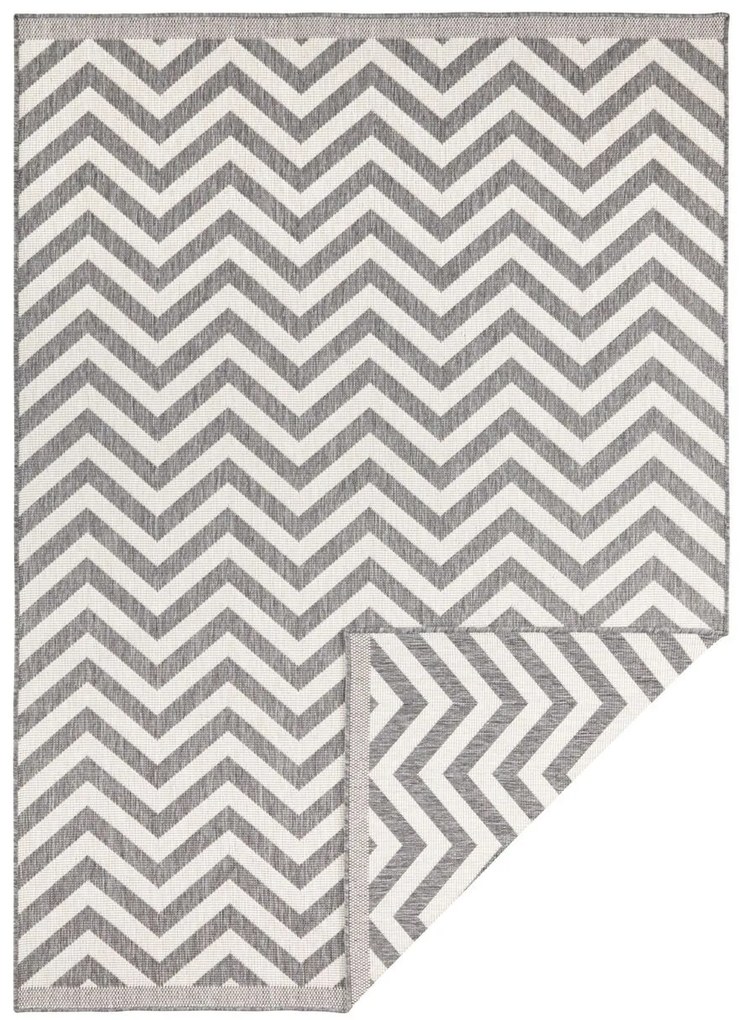 Hanse Home, Kusový koberec Twin Supreme 103432 Palma grey creme – na ven i na doma, 240x340, šedá, chodba / předsíň