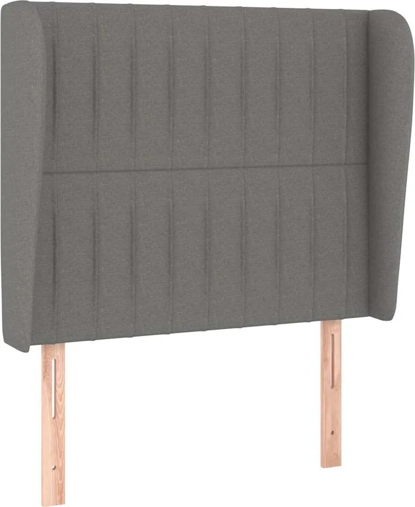 Box spring postel s matrací tmavě šedá 80 x 200 cm textil 3128078