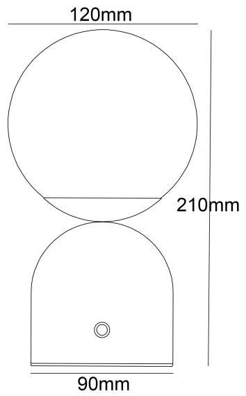 Globo 21006W - LED Stmívatelná dotyková stolní lampa JULSY LED/2,5W/3,7V bílá