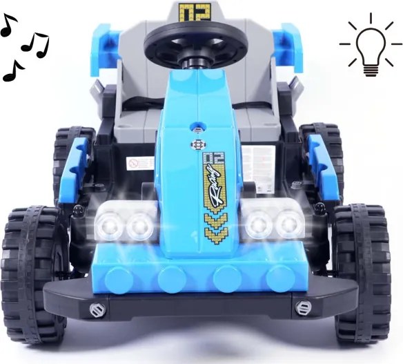 Elektrické autíčko Prime 2v1 modré