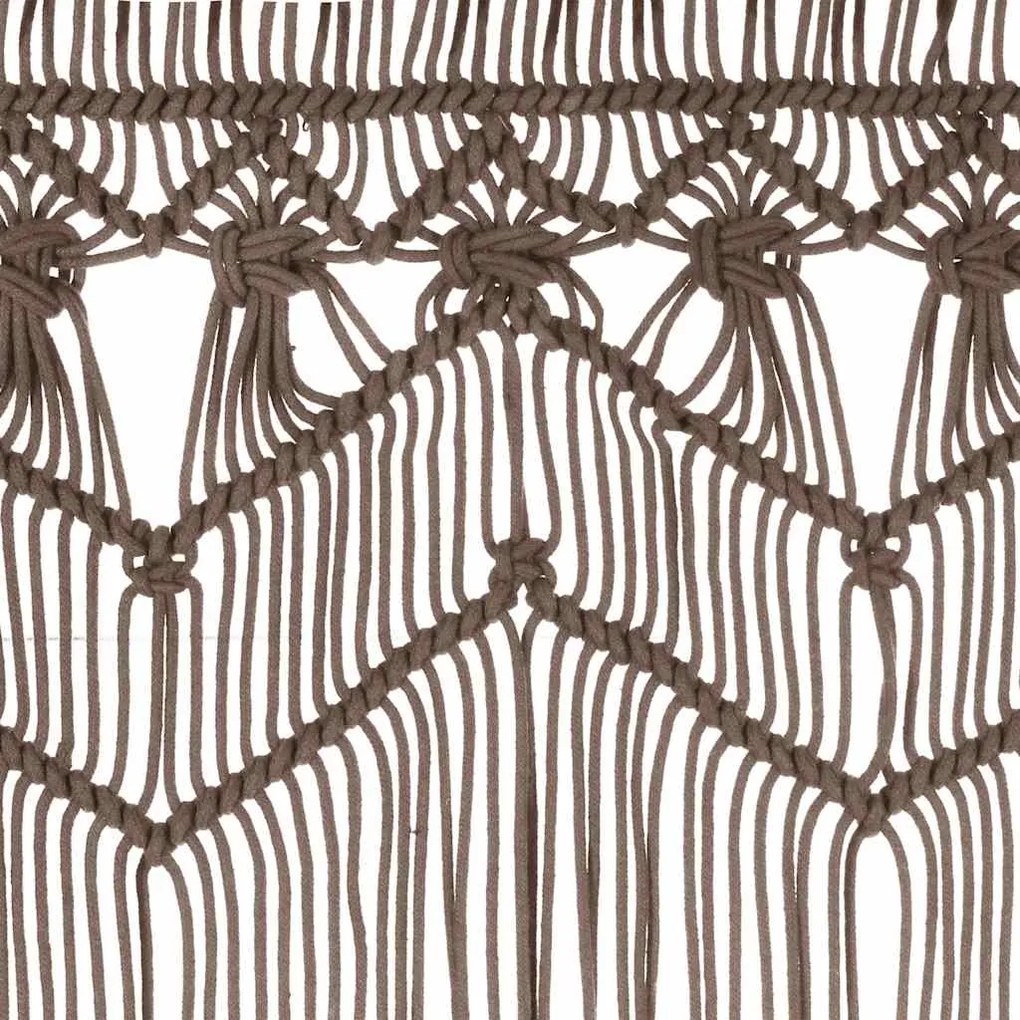 Macramé závěs taupe 140 x 240 cm bavlna 323982