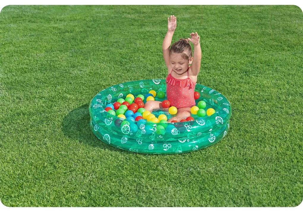 Nafukovací dětský bazén s míčky 91x20cm Bestway 51141 pro letní zábavu