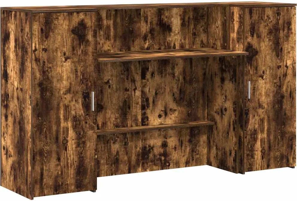 Recepční stůl kouřový dub 180x50x103,5 cm kompozitní dřevo 3324209