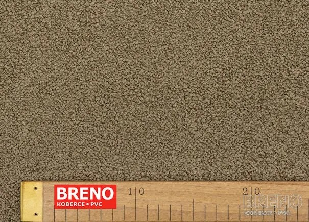 Breno Metrážový koberec RHYTHM 190, šíře 400 cm, Hnědá/Béžová