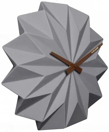 Hodiny Origami šedé