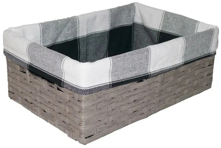 Košíkárna Úložný koš 40x27 cm šedý