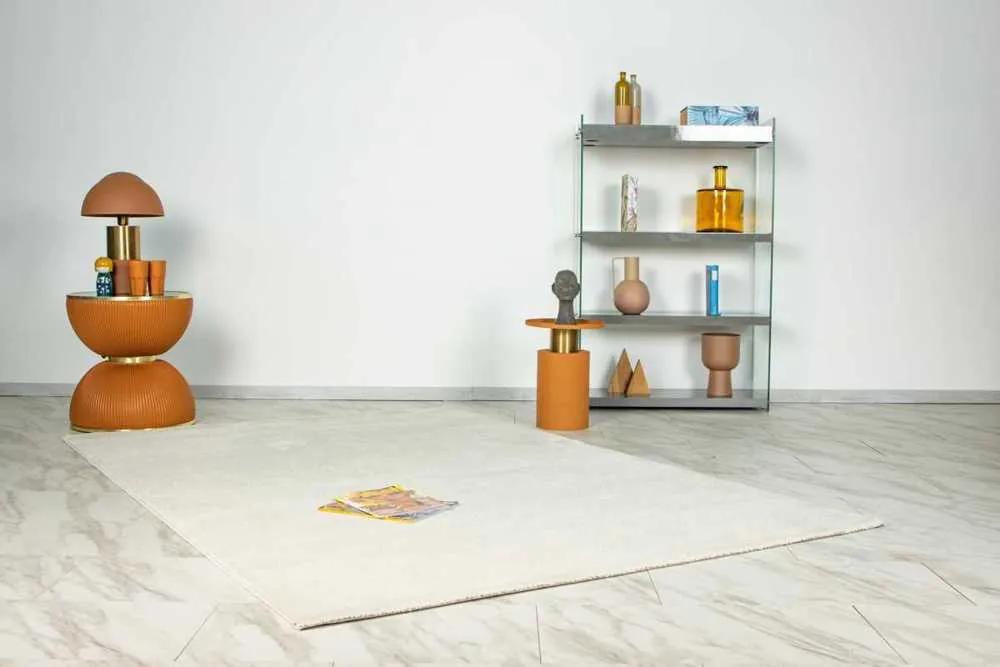 Lalee Kusový koberec Trendy Uni 400 Ivory Rozměr koberce: 200 x 290 cm