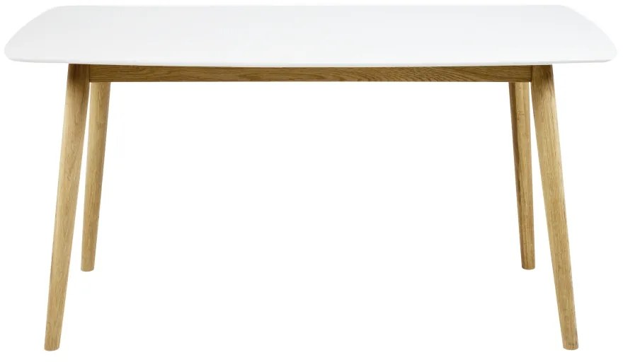 Jídelní stůl Naiara 150 cm dub bílý lak