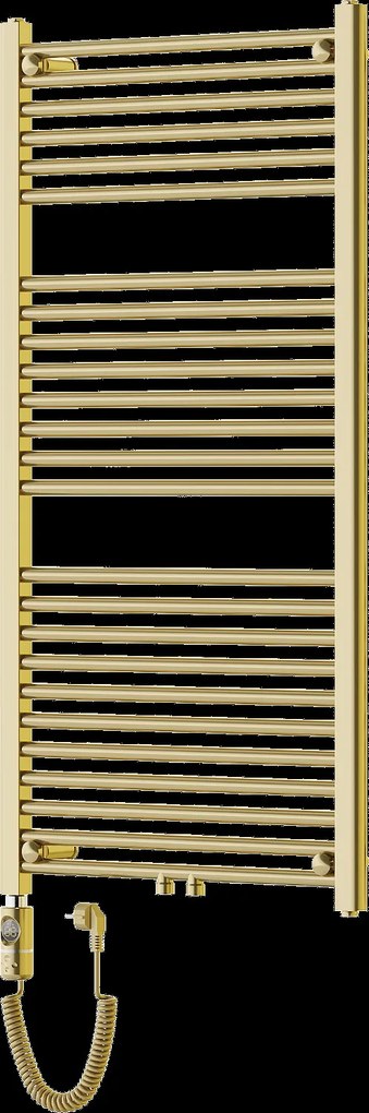 Mexen Mars, elektrické topné těleso 1200 x 600 mm, 600 W, zlatá lesklá, W110-1200-600-2600-50