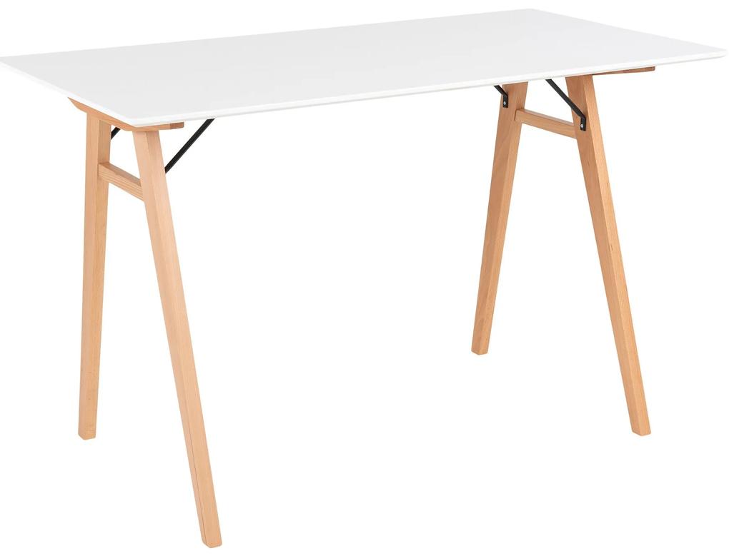 House Nordic Psací stůl, bílá a přírodní\n120x60x75 cm