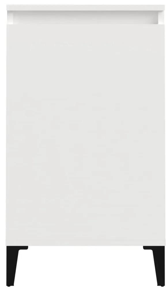 Noční stolky 2 ks bílé vysoký lesk 40x35x70 cm kompozitní dřevo - Default Title