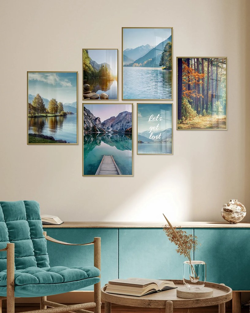 Oboustranný plakát Klidné Jezero / Horské Molo | 30 x 42 cm | DP351305
