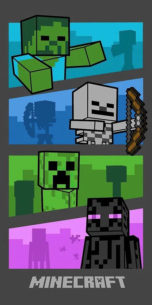 Dětská osuška Minecraft Mobs Monsters