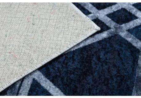Dywany Luszczow Dětský kusový koberec MIRO 51805.802 pratelný  Geometrická, laťková mříž protiskluz, modrý Rozměr koberce: 120 x 170 cm