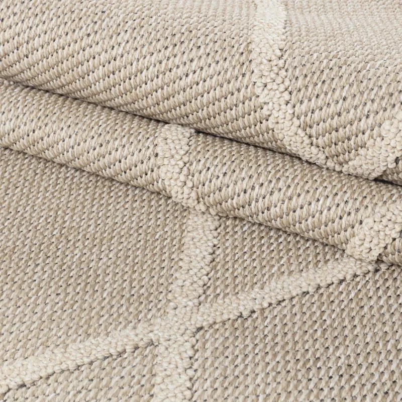 Ayyildiz, Kusový koberec Patara 4952 Beige – na ven i na doma, 200x290, béžová, chodba / předsíň