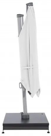 Luxusní výkyvný zahradní slunečník s boční tyčí Knirps KNIRPS 320 x 320 cm - bílý