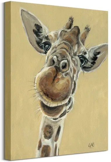 Obraz na plátně Zvědavá žirafa Brown Louise 40x50cm WDC94751