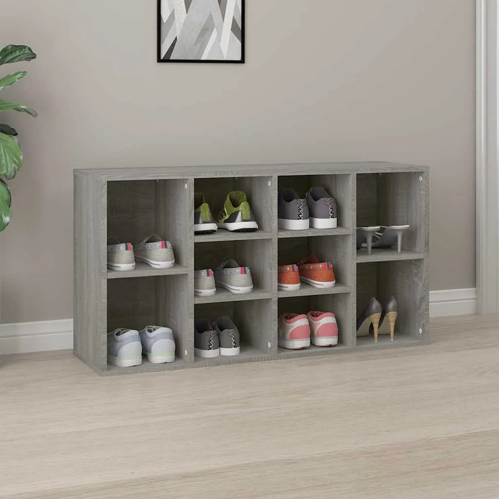 vidaXL Lavice s botníkem 103x30x55 cm kompozitní dřevo [875160] Barva: dub artisan