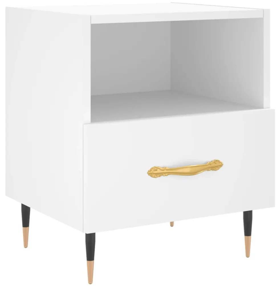 Noční stolky 2 ks kouřový dub 40x35x47,5 cm kompozitní dřevo