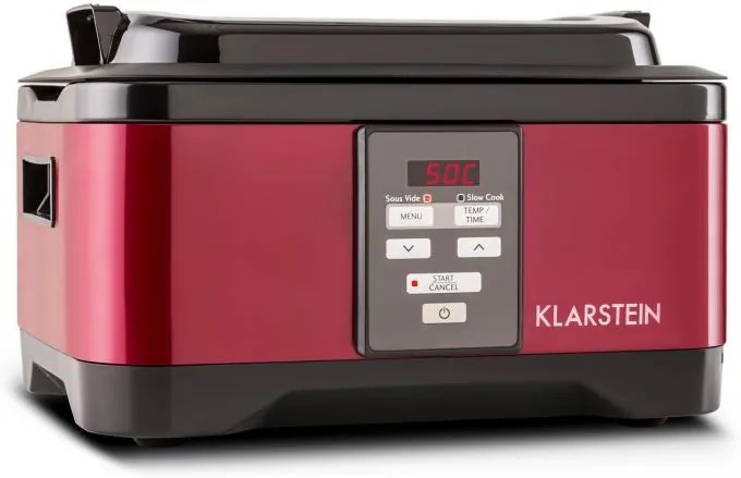 Klarstein Tastemaker Sous-vide Garer, 550 W, 6 l, elektrický hrnec, červený