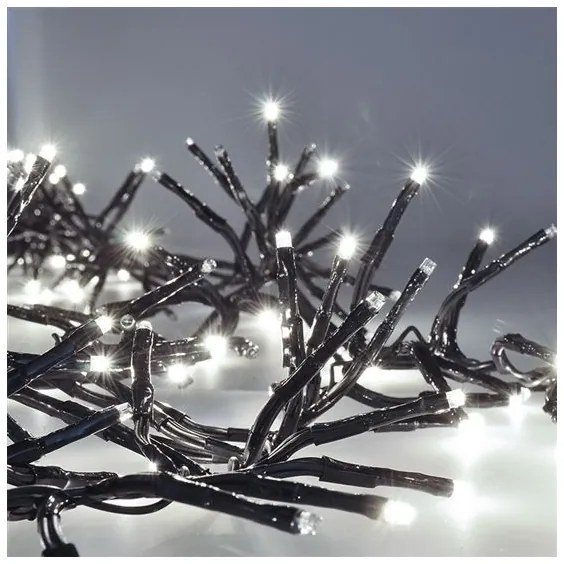 Solight 1V11-W - LED Vánoční řetěz 576xLED/8 funkcí 8m IP44 studená bílá + DO