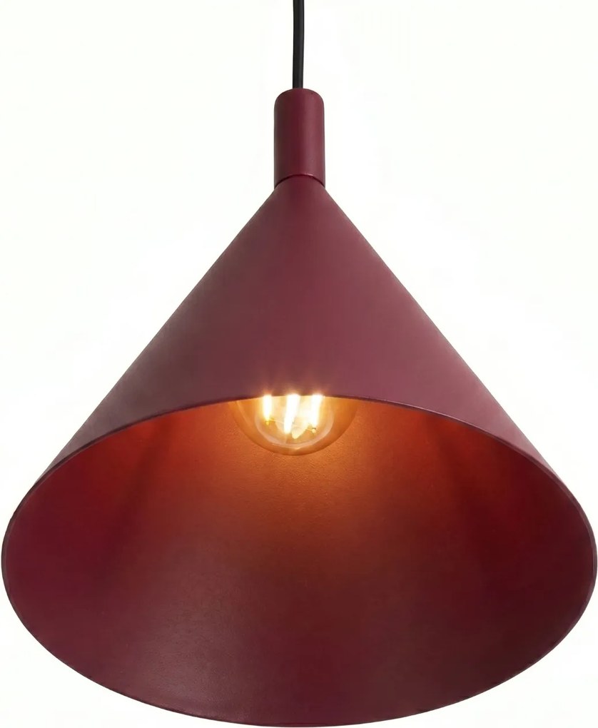 Sollux Lighting Závěsné svítidlo NOX 25 bordó
