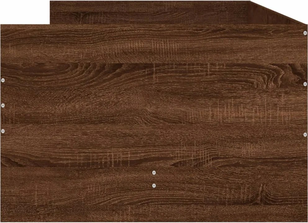 Rám postele se zásuvkami hnědý dub 75 x 190 cm Small Single 3207363
